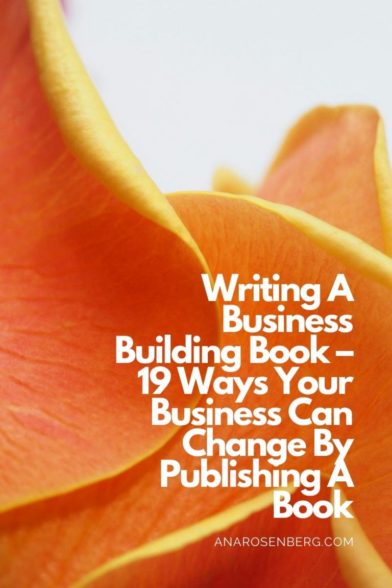 Writing A Business Building Book – 19 Ways Your Business Can Change By ...